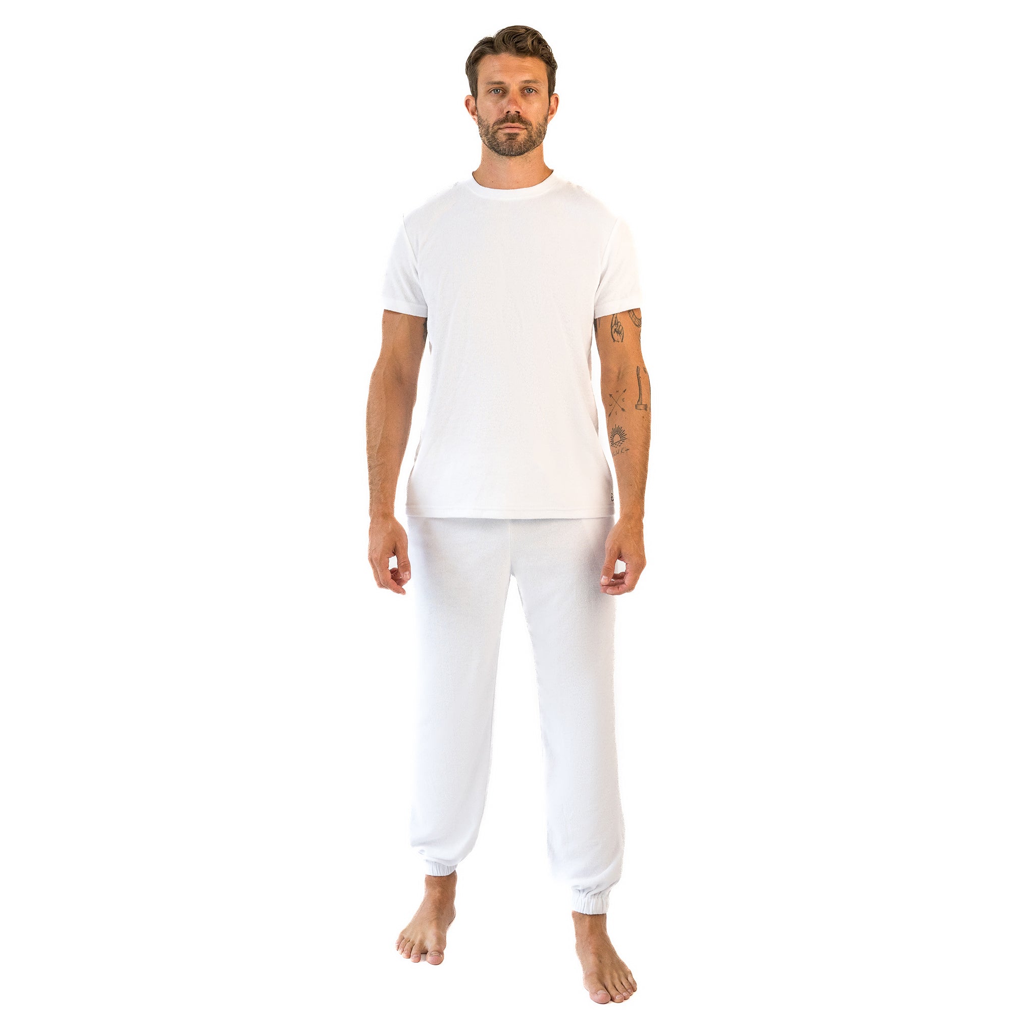 White Terry Cloth Pants - Premium Quality | East x East